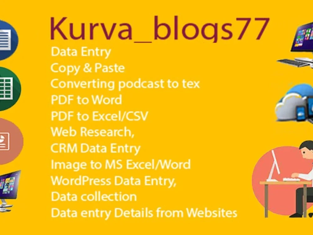 Data entry, web research, copy paste, ms office work and social media lead | Upwork