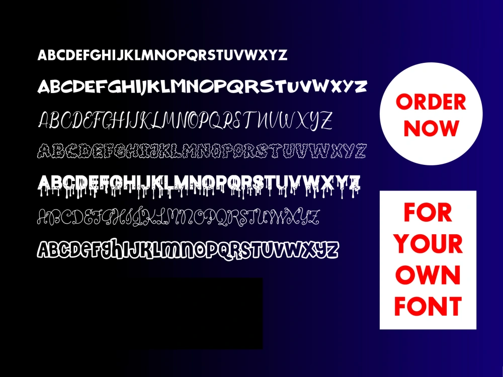 Custom font design, hand drawn typography, | Upwork