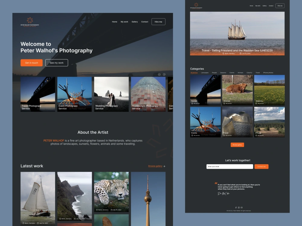 Clean ui ux for website and landing page | Upwork