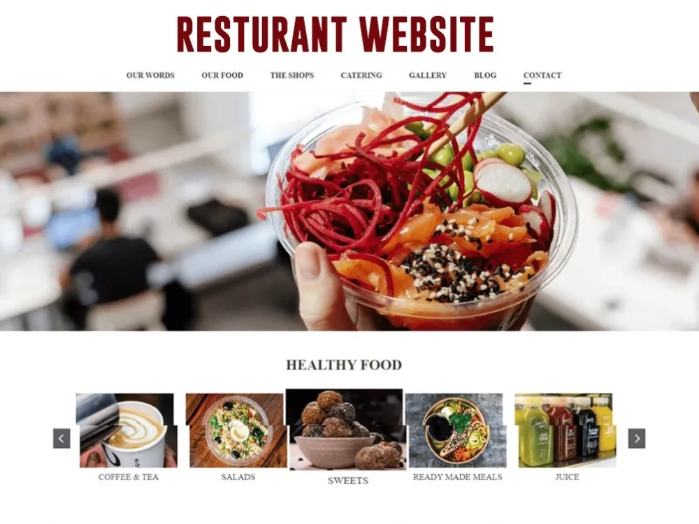 Restaurant website with online food delivery system. | Upwork