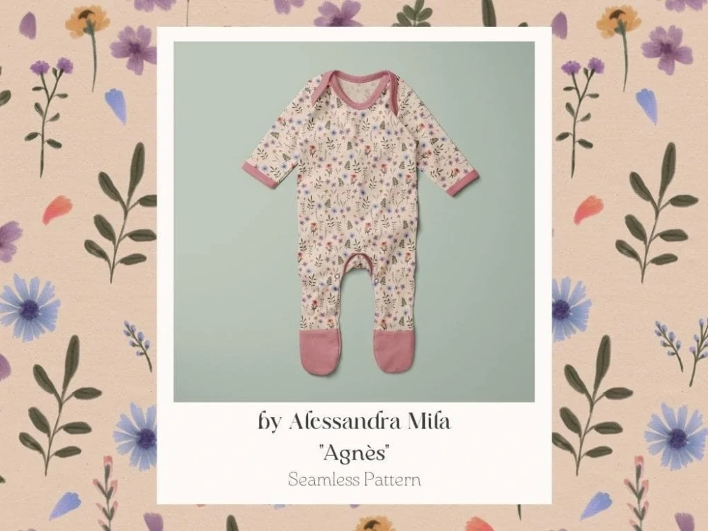 A unique illustrated seamless pattern for kids clothes and accessories ...