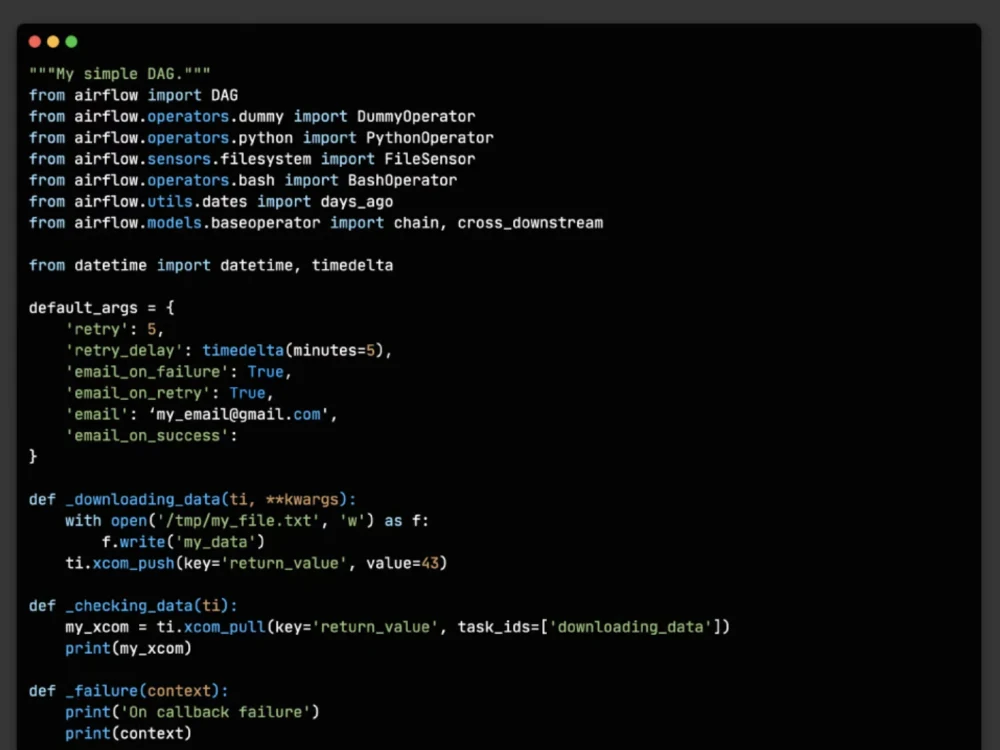 An Apache Airflow DAG built and setup | Upwork