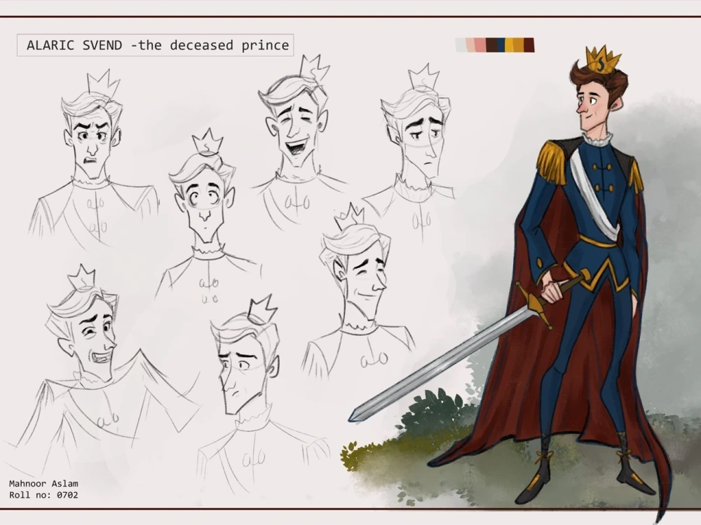 A proper concept sheet for your character design. | Upwork