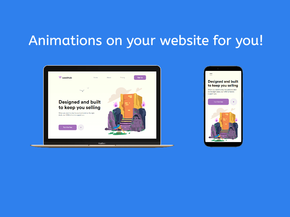 Animations on your website | Upwork