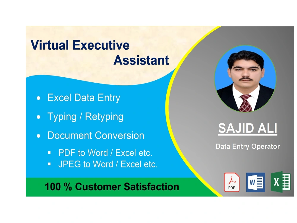 Virtual Executive Assistant in Excel Data Entry | Upwork