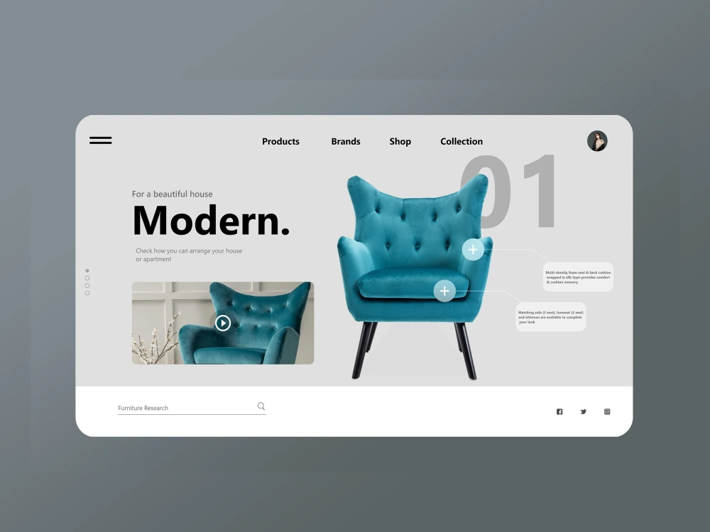 An amazing ui design for your website | Upwork