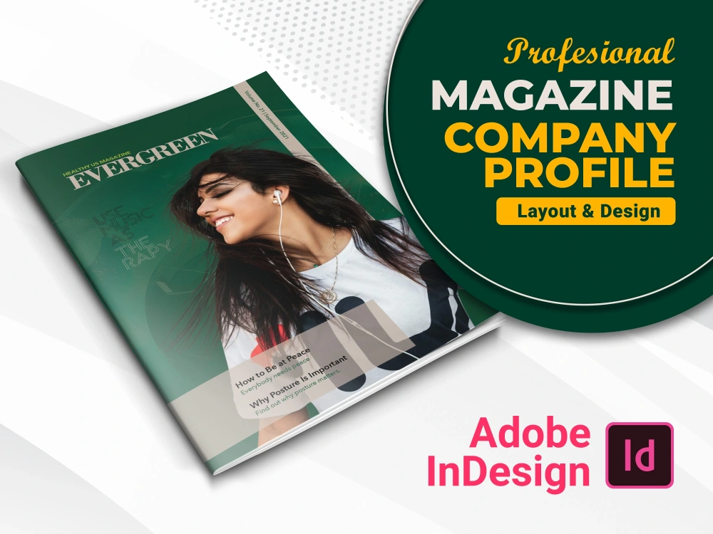 A decorative magazine, company profile, or catalog design up to 32 ...