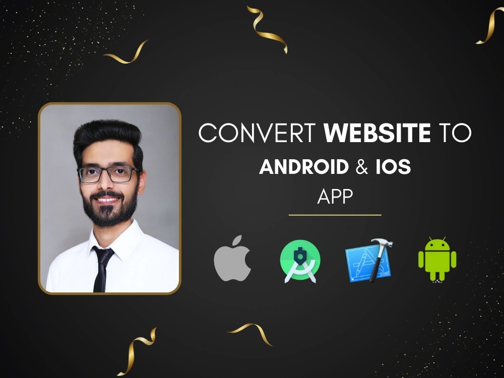 Webview android & ios app from your website in 24hrs | Upwork