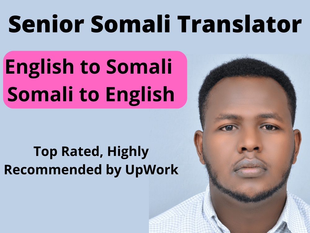 A top-notch English to Somali translation service | Upwork