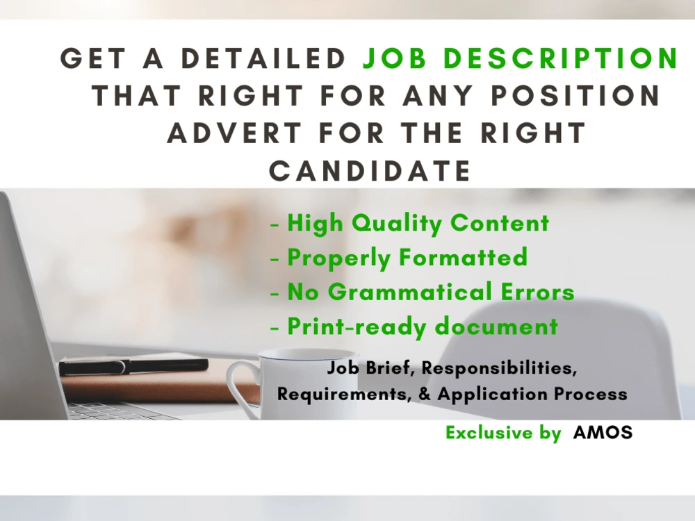 Professional Job Descriptions for Any Position to Attract the Right ...