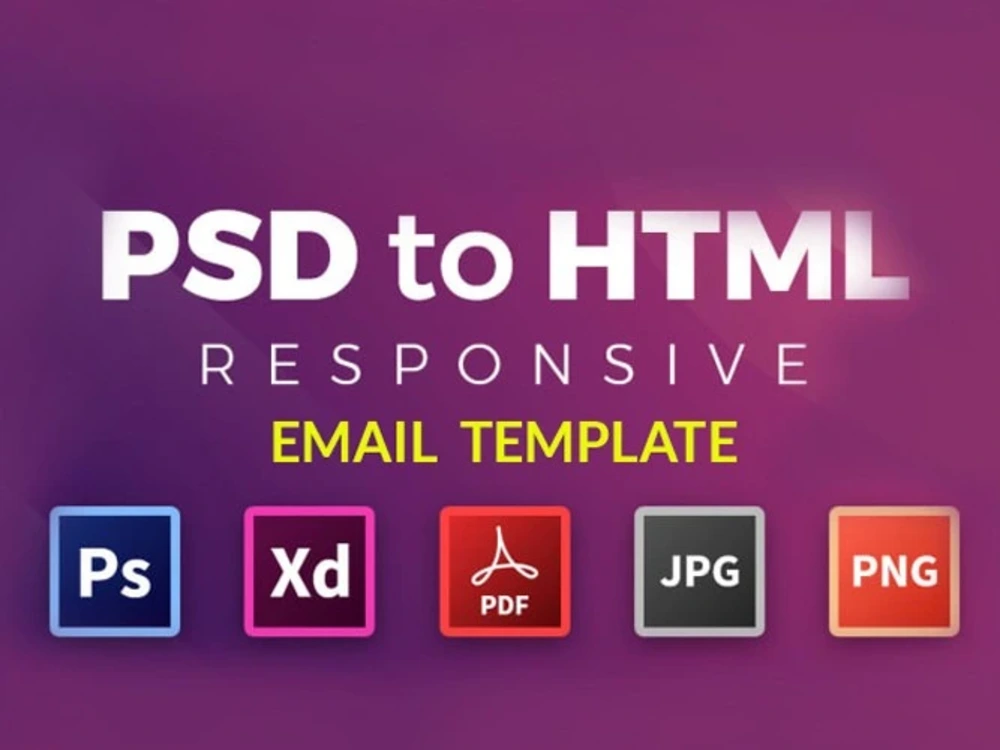 A responsive HTML email template Converted from PSD | Upwork
