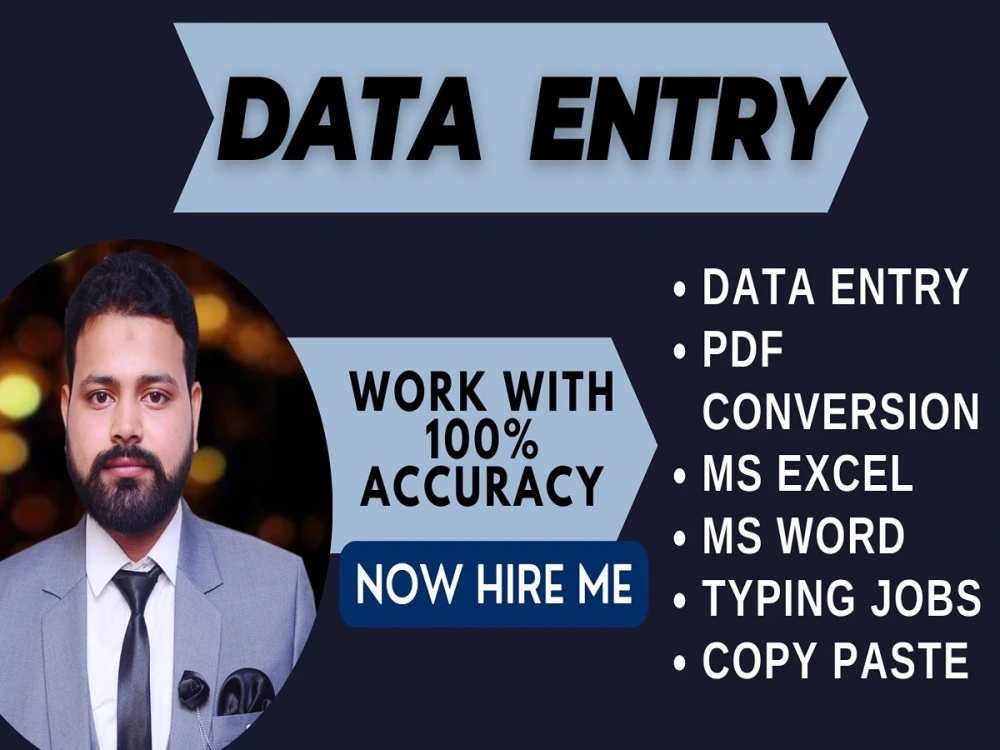 Data entry work with 100% accuracy | Upwork