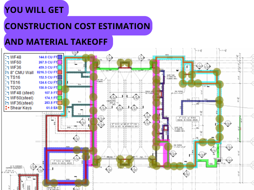 Construction cost estimation and material takeoff. | Upwork