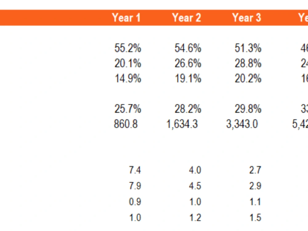 A standard dynamic Financial Model with Ratio Analysis. | Upwork