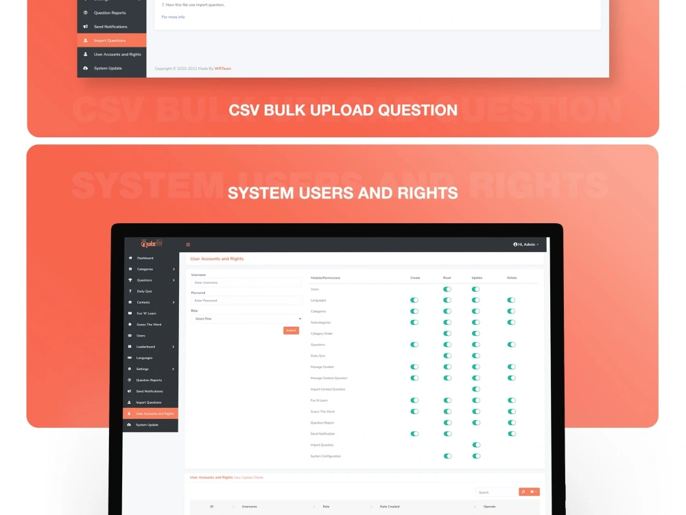 Quiz Mobile App | Quiz Game - (Android & iOS) + Admin Panel | Upwork