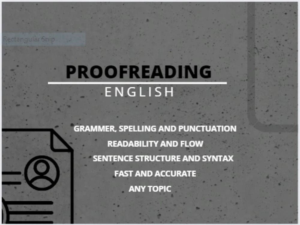 A Professional proofreading of your English documents | Upwork