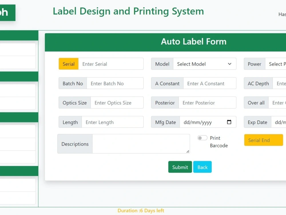 Barcode Generated Software with customization. | Upwork