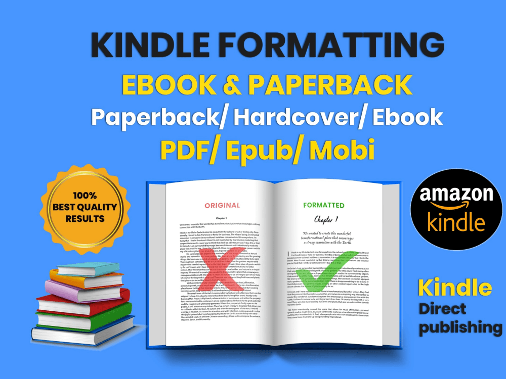 Book formatting and layout design and typesetting for Amazon KDP | Upwork