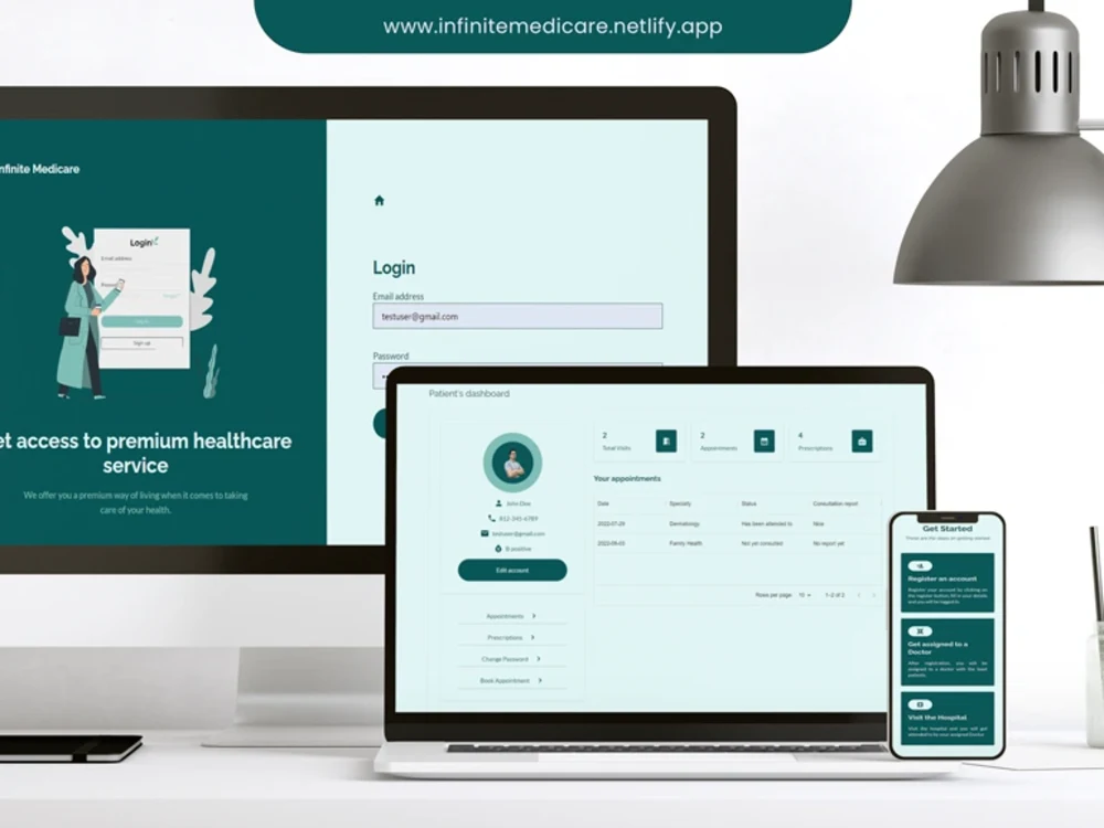 A hospital management web application built with React and Node.js | Upwork