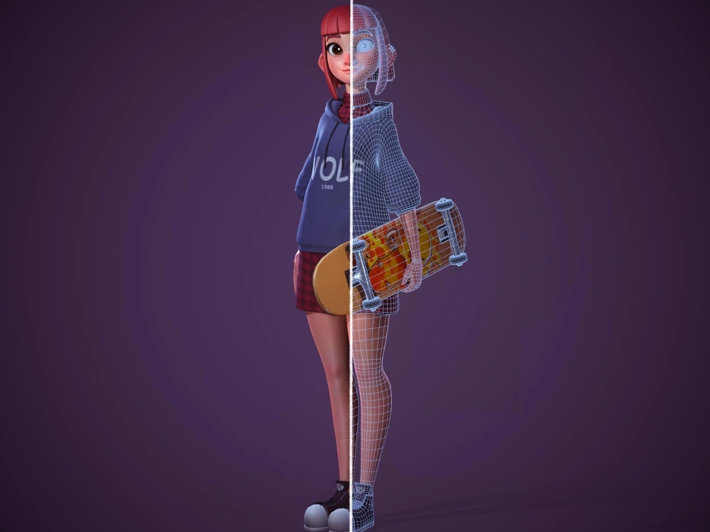 A stylized 3d character model based on your concept art | Upwork