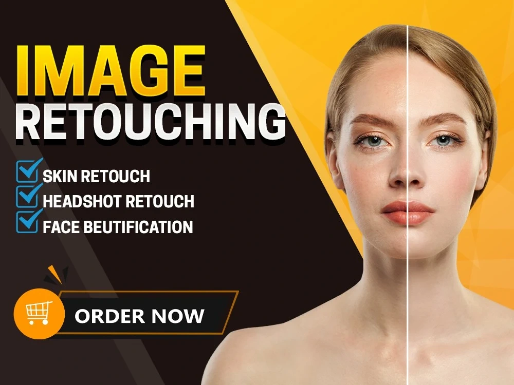 Headshot retouch, skin smoothing, blemishes removal and portrait ...