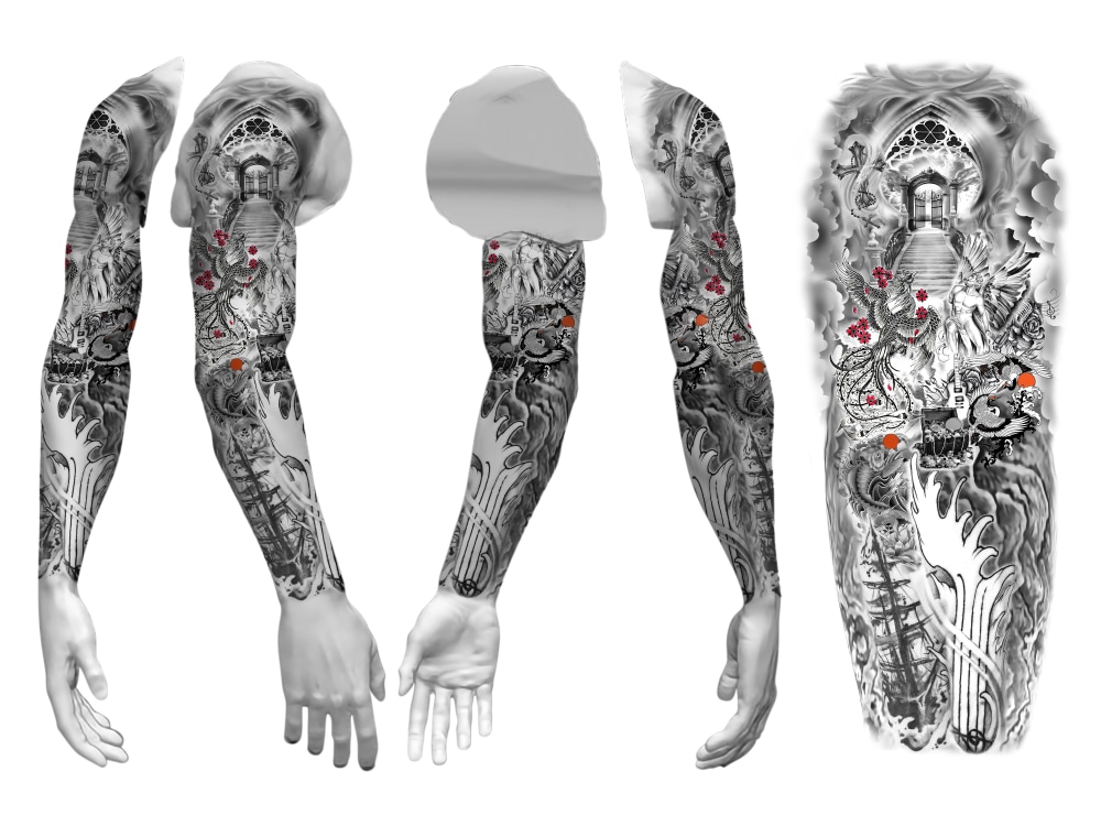 Original realistic tattoo sketch | Upwork