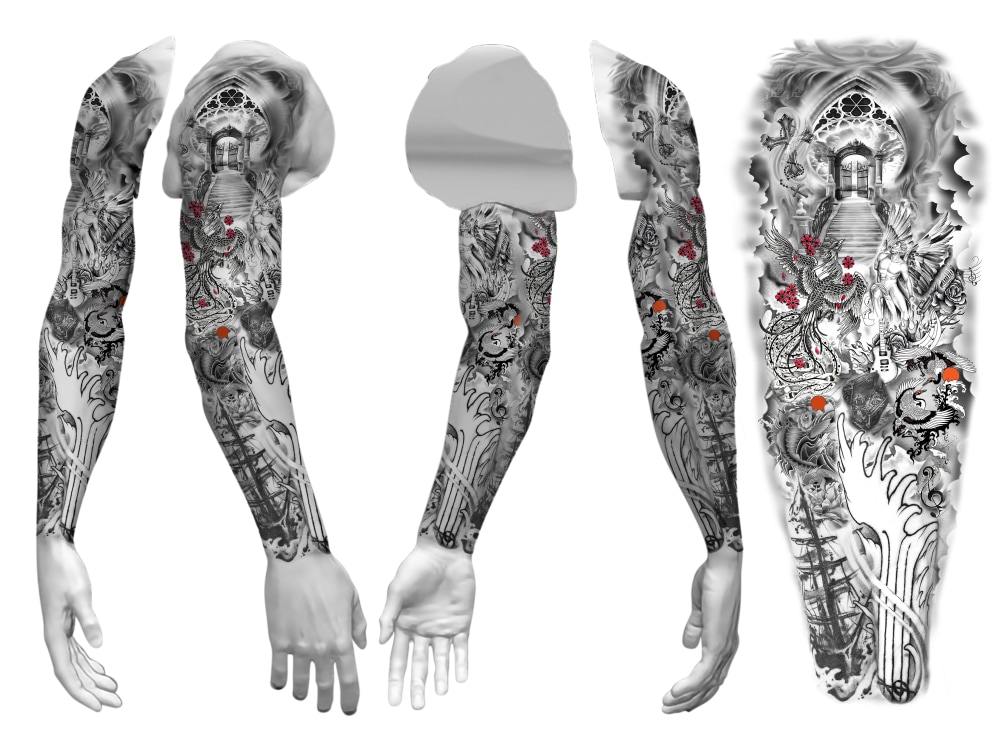 Original realistic tattoo sketch | Upwork