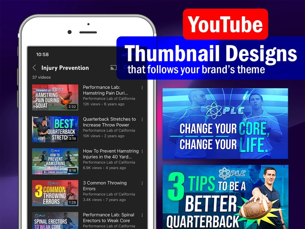 Original thumbnail designs for your YouTube channel | Upwork