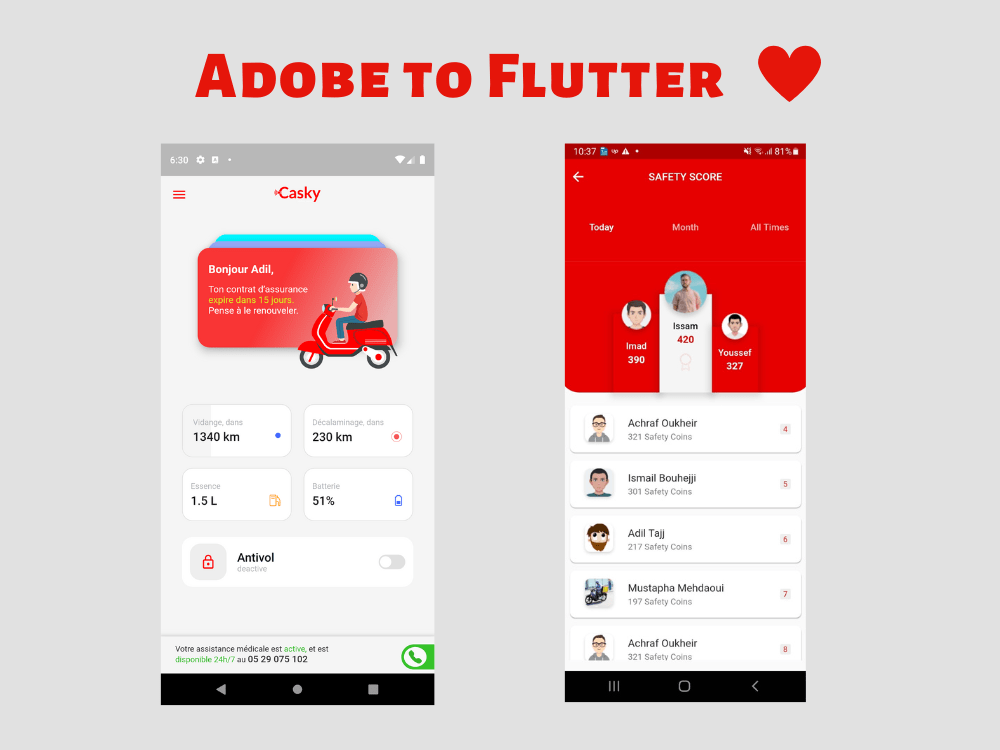 Flutter dart app + firebase database | Upwork