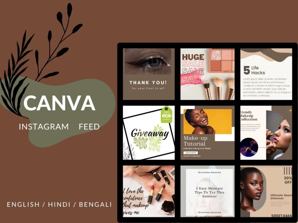 Canva Templets For Aesthetic Instagram Feed Upwork