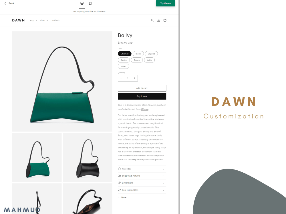 Shopify Dawn Theme Customization Upwork