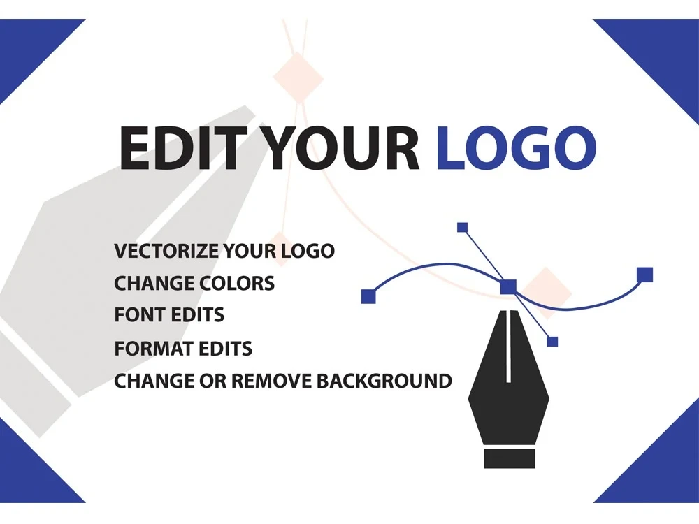 Logo edits, vectorize, background removal and change, color change | Upwork
