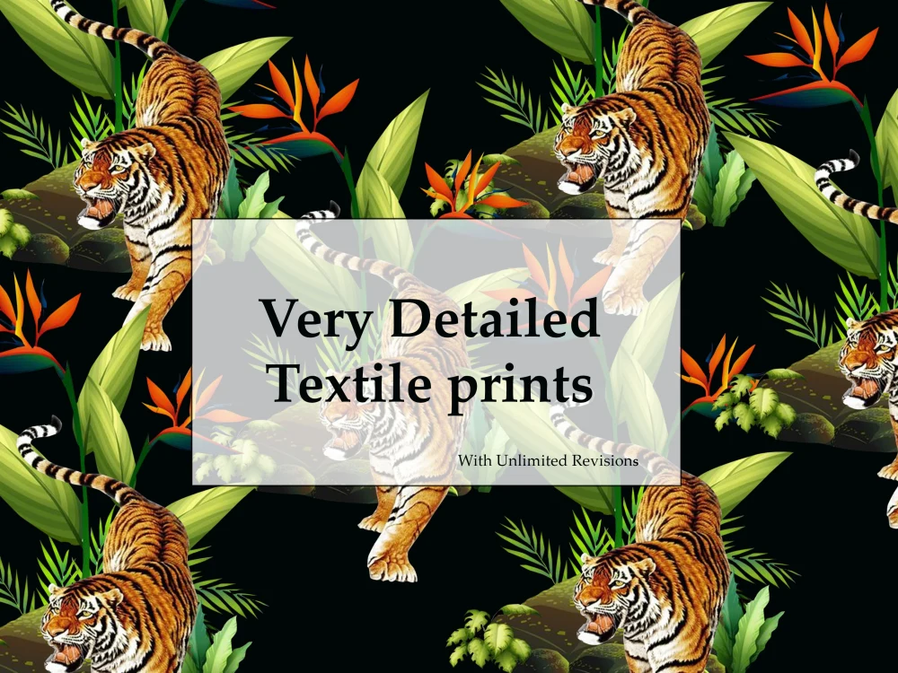 Seamless textile print pattern | Upwork