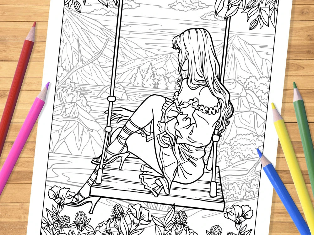 An amazing and unique coloring page or coloring book | Upwork