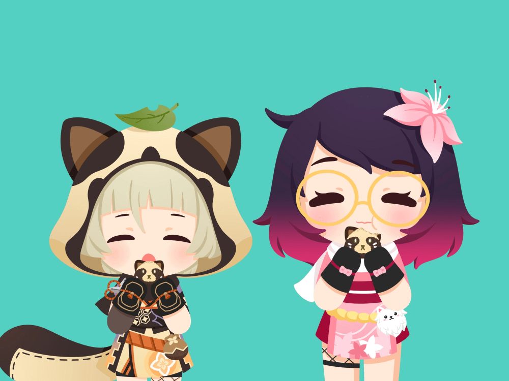 A cute and playful illustration in lineless style art | Upwork