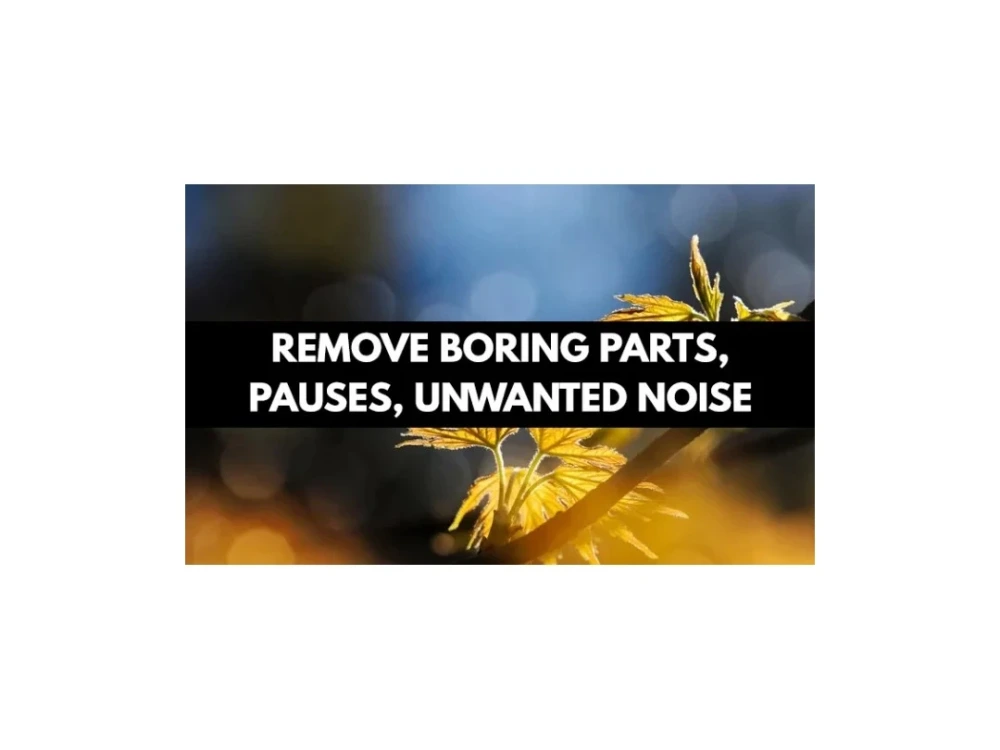 Fast-paced video editing with all boring parts removed | Upwork