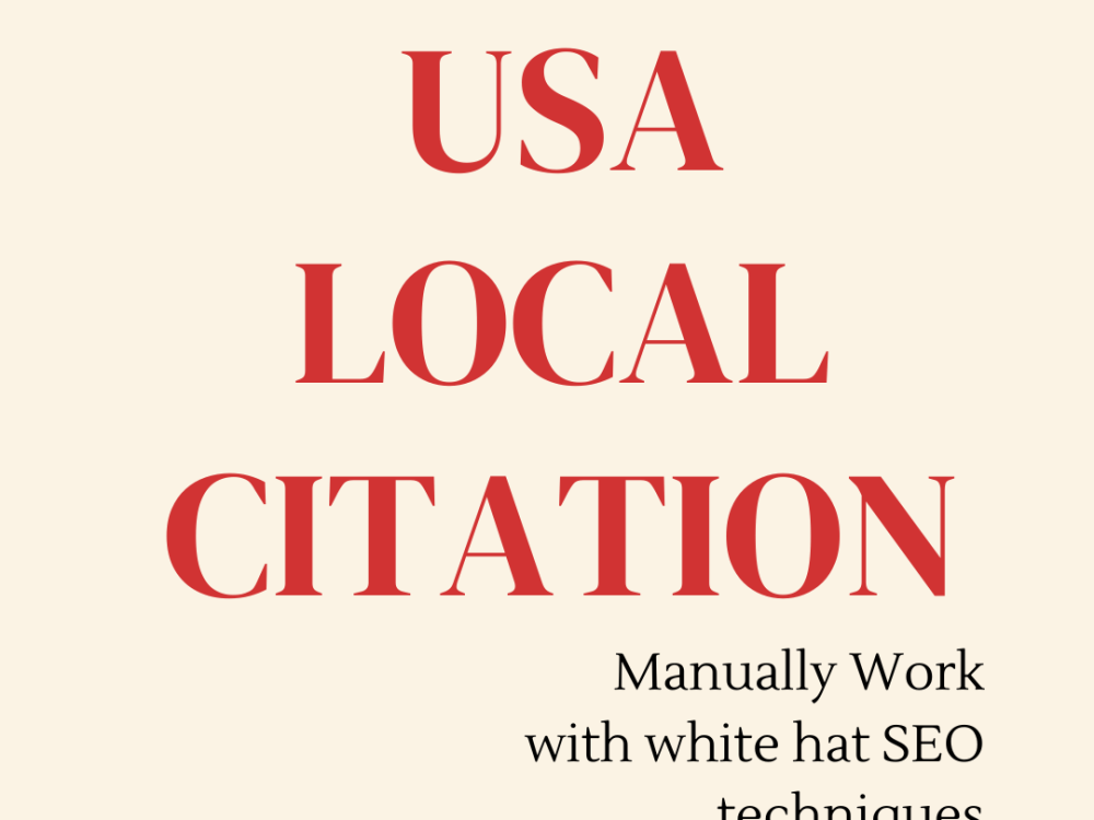 100 top USA local citation | Upwork