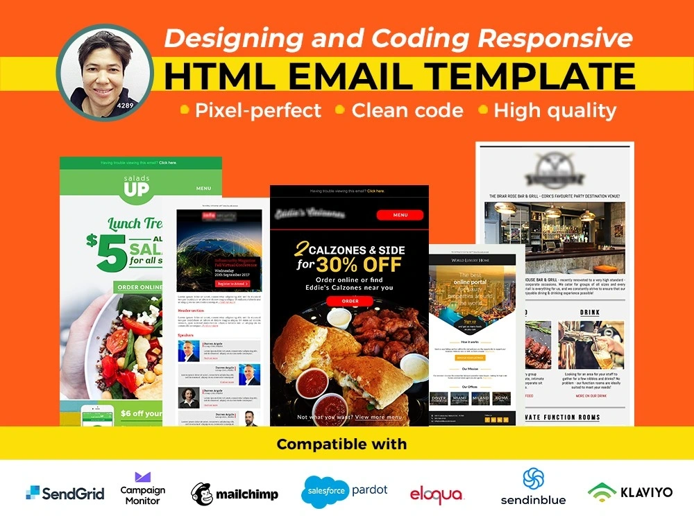 HTML Email Templates designing and coding. | Upwork