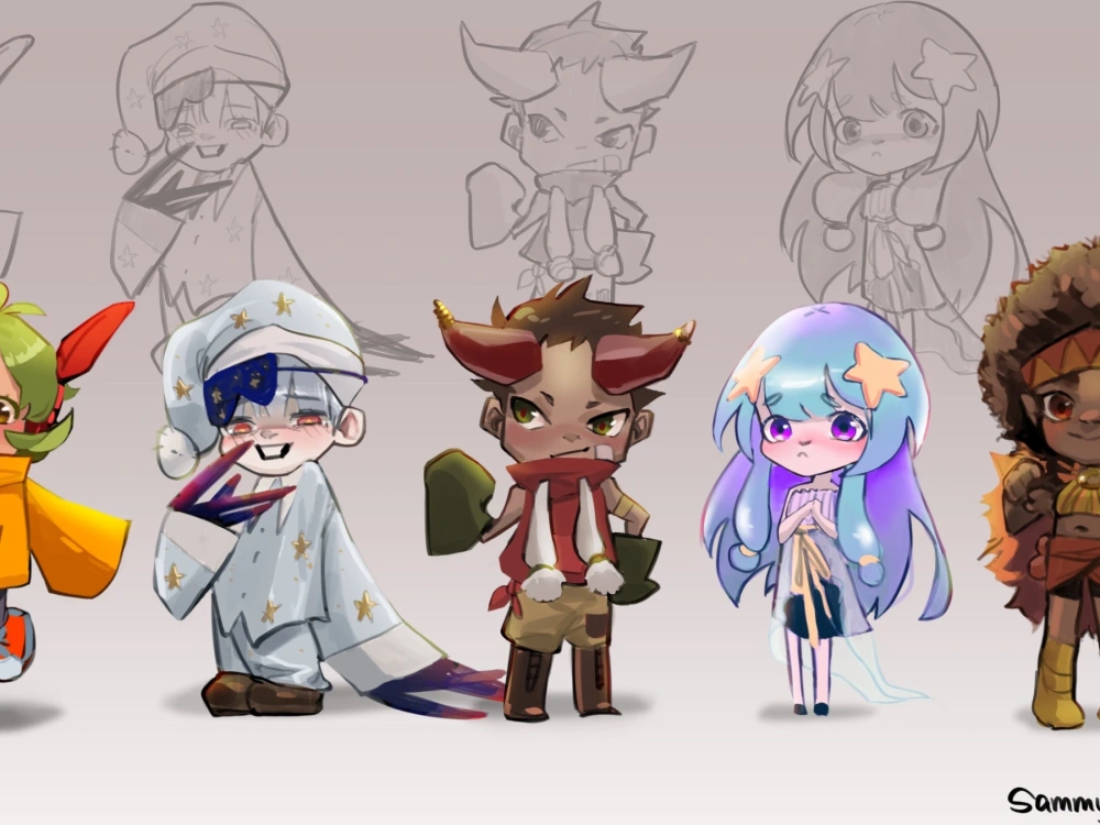 Character Design Turns Spread | Upwork