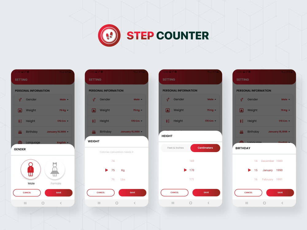 Step Tracker Mobile App Development - Pedometer App For Android & iOS ...