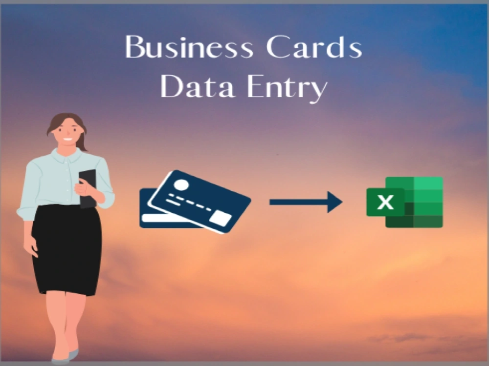 Accurate Business Card Data Entry on Excel | Google Sheet | Upwork
