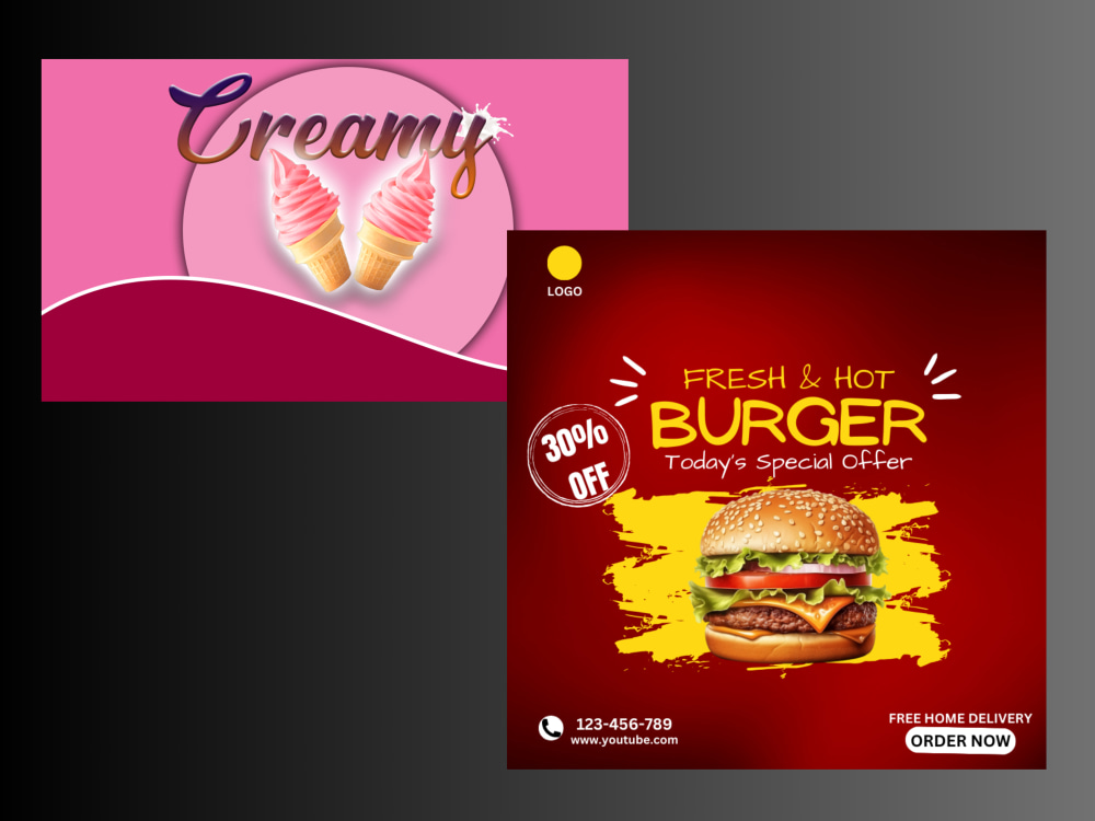 Unique social media post designs for facebook and instagram | Upwork