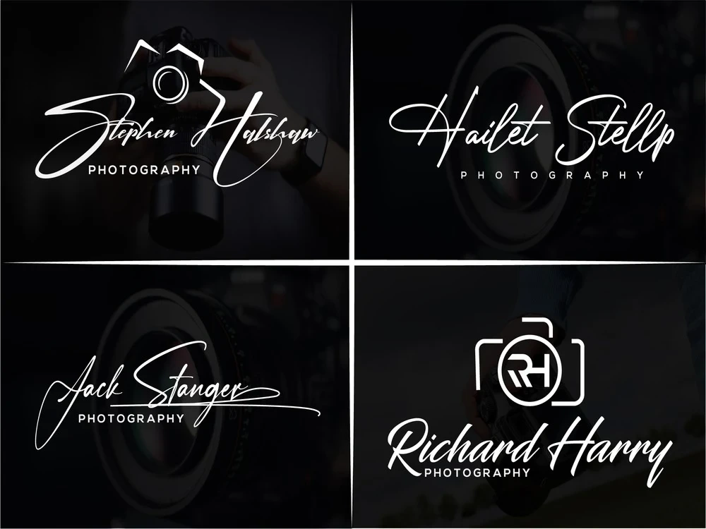 Creative handwritten signature logo photography or watermark within 6 ...