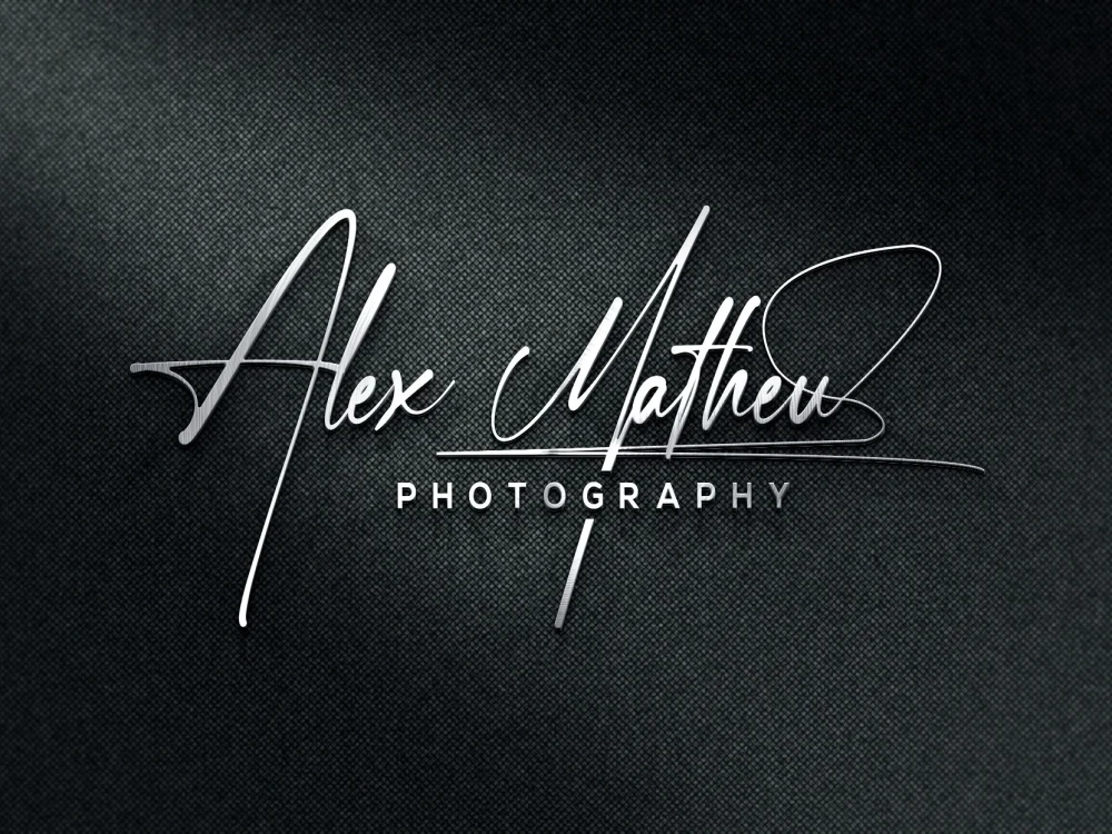 Creative handwritten signature logo photography or watermark within 6 ...