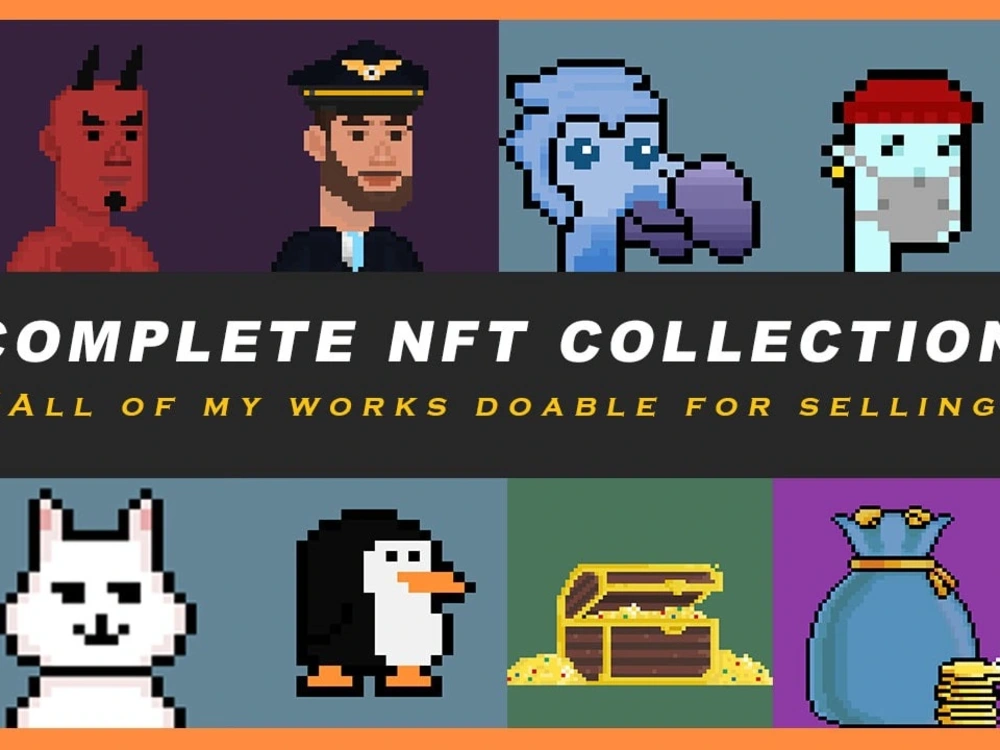 A custom nft pixel art collection | Upwork