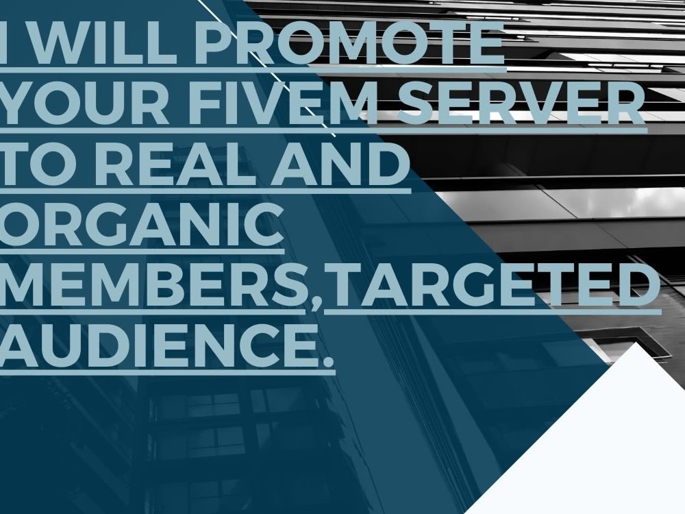 Promote minecraft server, fivem , discord server, fivem server ...