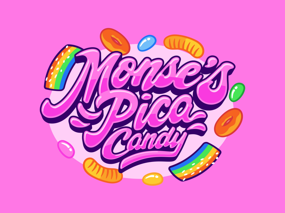 A unique maximalist custom typography lettering text logo design | Upwork