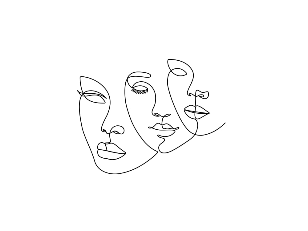 Unique custom clean line art illustration | Upwork