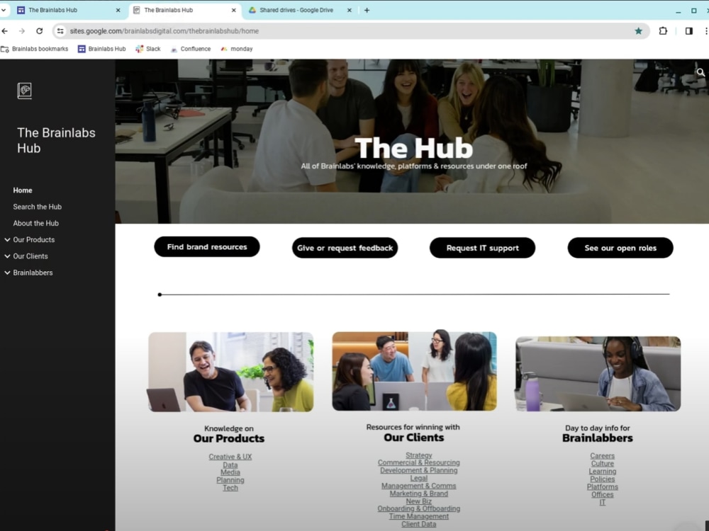 An organised intranet on Google Sites | Upwork