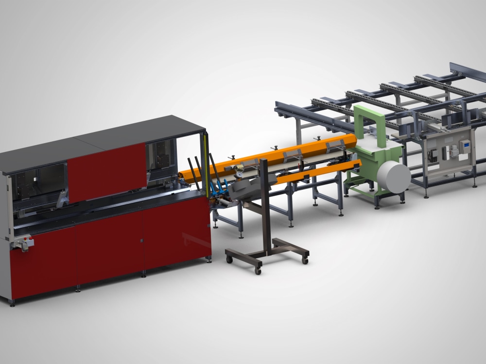 Production Line / Machines design concept - 3D - Layout - 2D blueprints ...